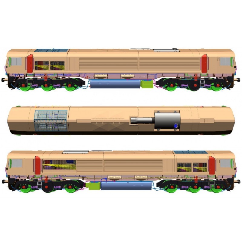 7D-066-002 - 7D-066-002 O GAUGE CLASS 66504 FREIGHTLINER POWERHAUL LIVERY