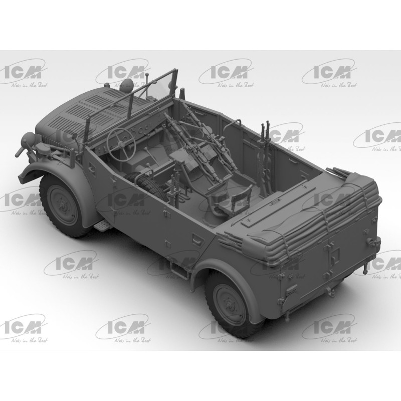 ICM35503 - s.E.Pkw Kfz.70 with Zwillingssockel 36, WWII German Military ...