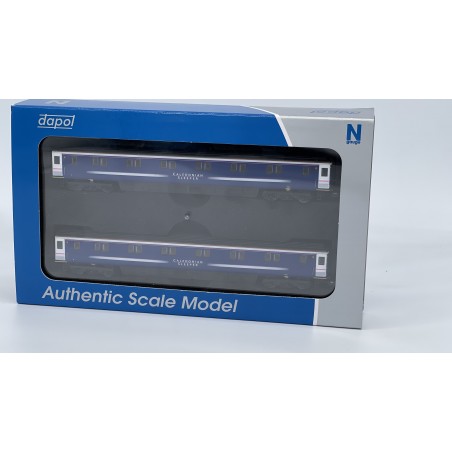 2P-006-KMS4 - N Gauge Debranded Caledonian Sleeper - White Stripe Mk3 ...