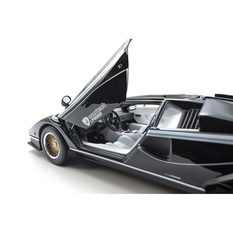 KS08320C - Kyosho 1:18 Lamborghini Countach LP500R Black-White