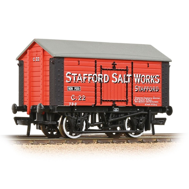 10T Covered Salt Wagon 'Stafford Salt Works' Red - 33-181A - PRE ORDER ...