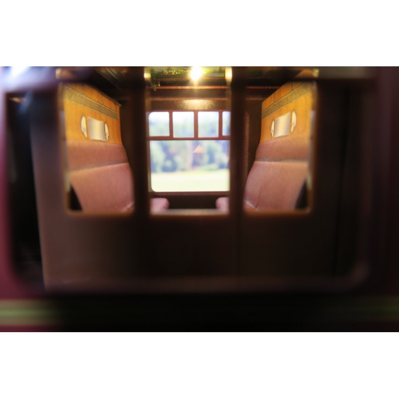 Maroon Coach Set A w CW Bogies - Darstaed 7mm Finescale O Gauge Mk1 ...